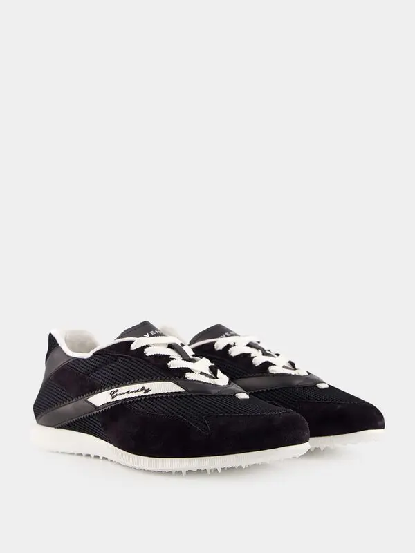 Givenchy Low-top Mesh And Suede Sneakers