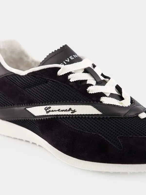 Givenchy Low-top Mesh And Suede Sneakers