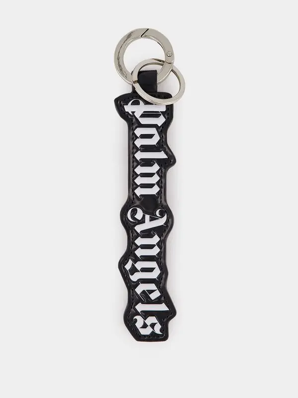 Palm Angels Classic Logo Keychain - Black