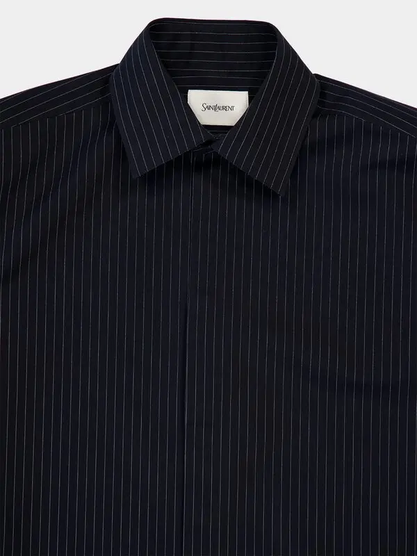 Saint Laurent Cassandre Striped Shirt