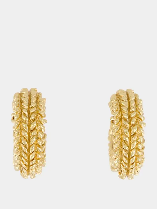 PAOLA SIGHINOLFI Gabby 18k Plated Hoop Earrings - Gold