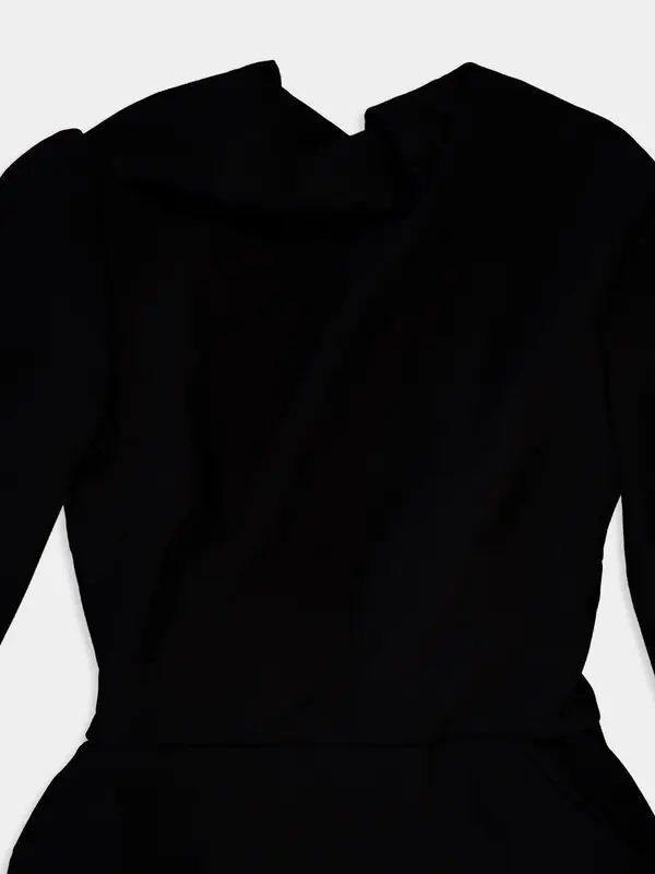 Balenciaga Cape Gown In Stretch Crepe
