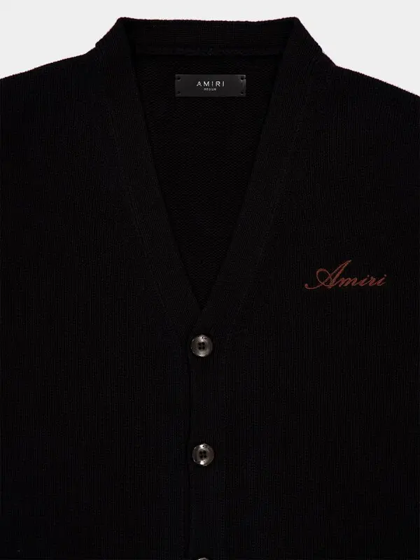 Amiri Leopard Bones Cardigan