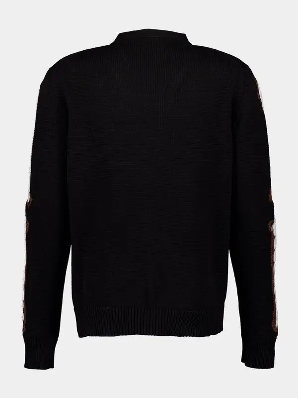 Amiri Leopard Bones Cardigan