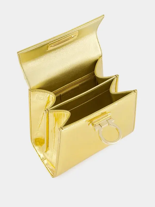 FERRAGAMO Top Handle Bag - Gold