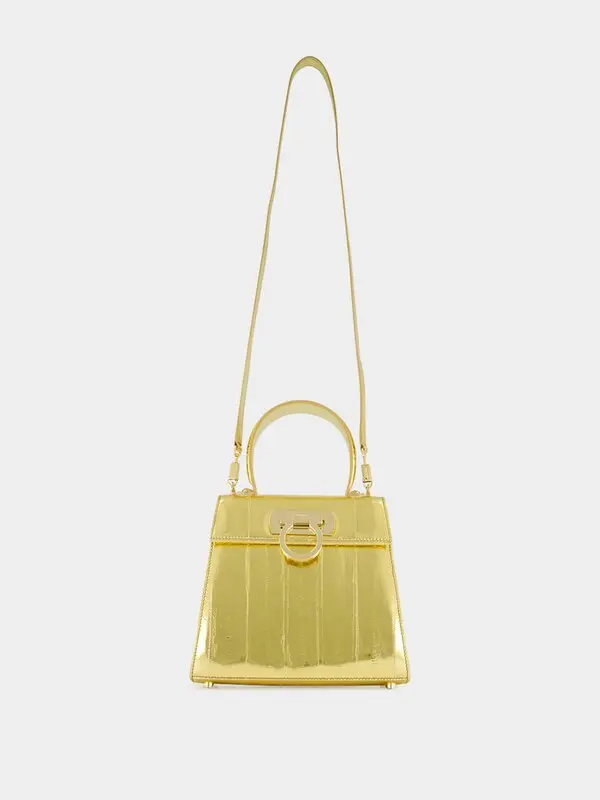 FERRAGAMO Top Handle Bag - Gold