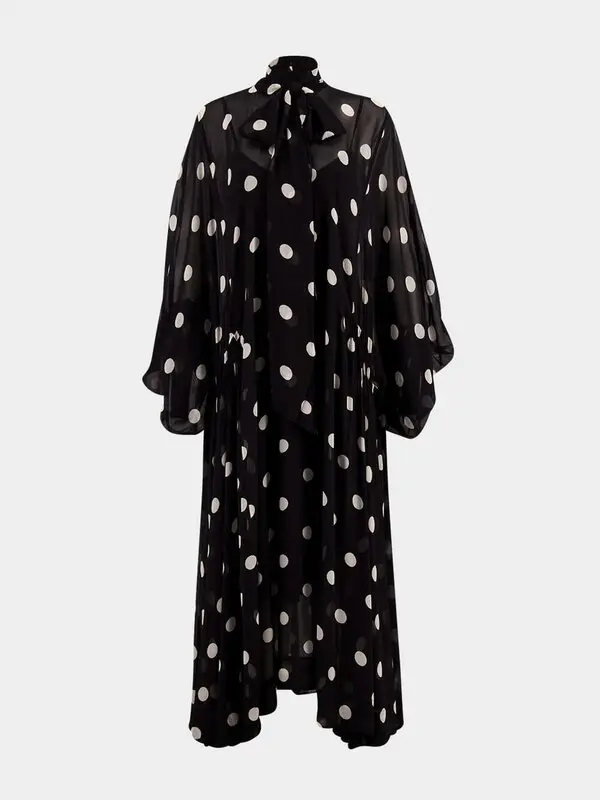 Zimmermann Crush Tie Neck Billow Dress
