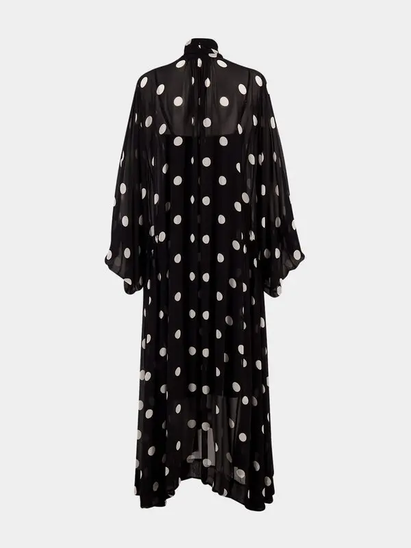 Zimmermann Crush Tie Neck Billow Dress