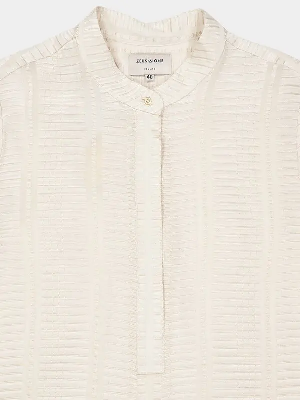 Zeus+dione Hera Textured Silk Blouse