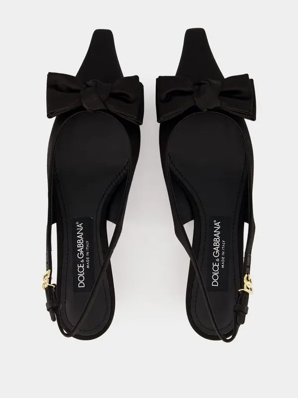 Dolce & Gabbana Satin Slingback Heel