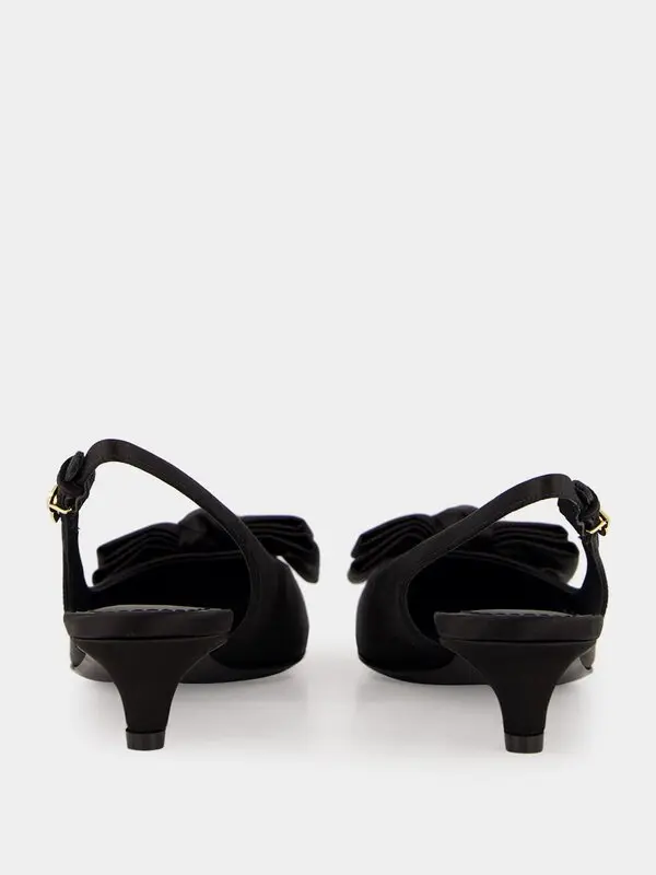 Dolce & Gabbana Satin Slingback Heel