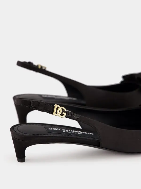 Dolce & Gabbana Satin Slingback Heel