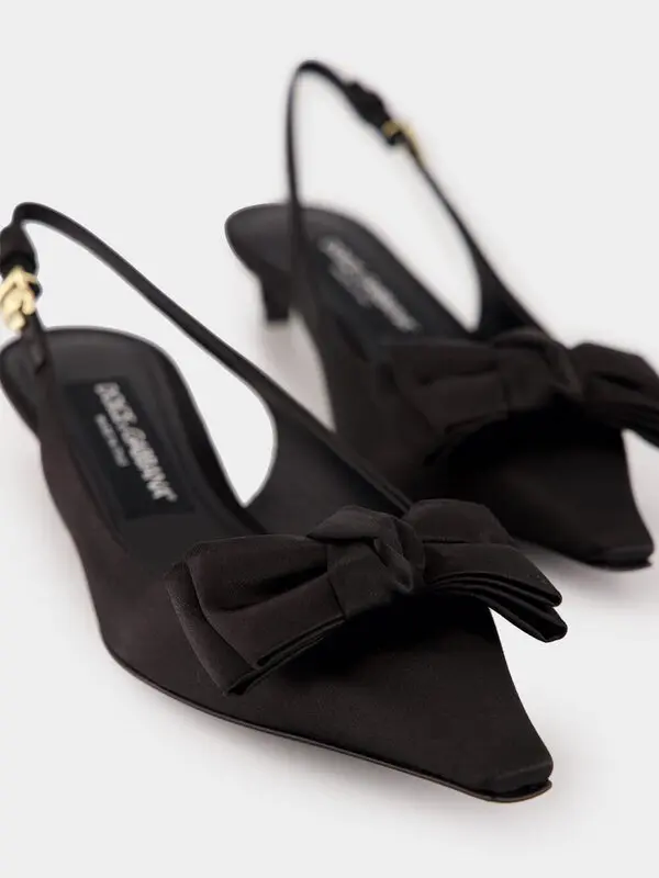Dolce & Gabbana Satin Slingback Heel
