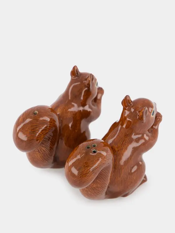 QUAIL CERAMICS Squirrel Salt And Pepper Shakers
