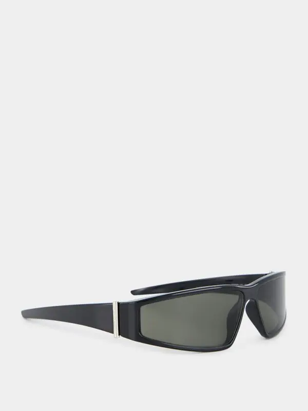 Alexander McQueen Y2k Wraparound Sunglasses - Black