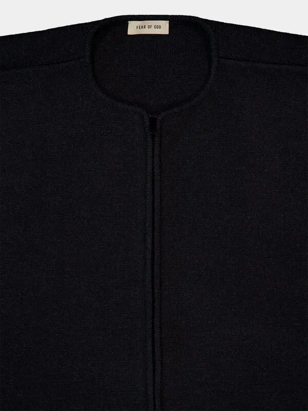 Fear Of God Melange Merino Wool Full Zip Sweater