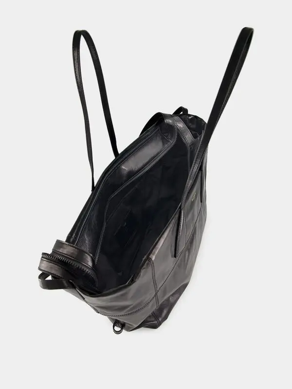 Balmain Track Leather Tote Bag