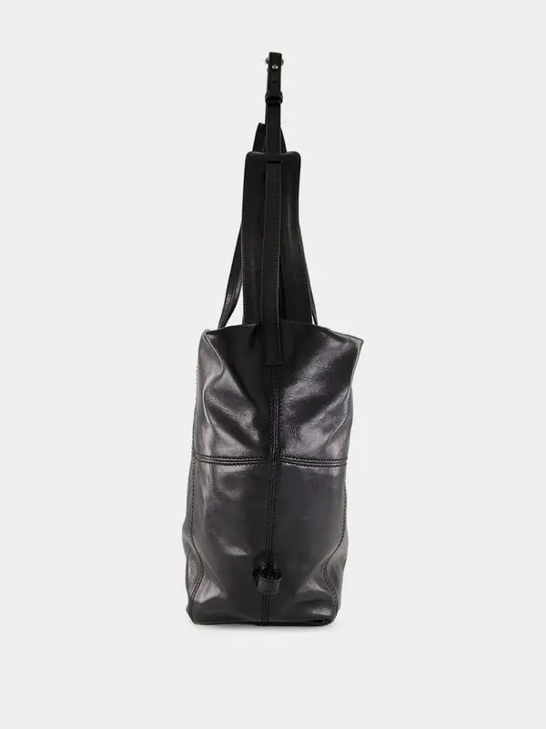 Balmain Track Leather Tote Bag