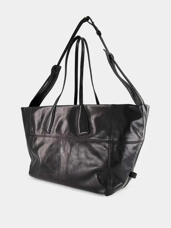 Balmain Track Leather Tote Bag