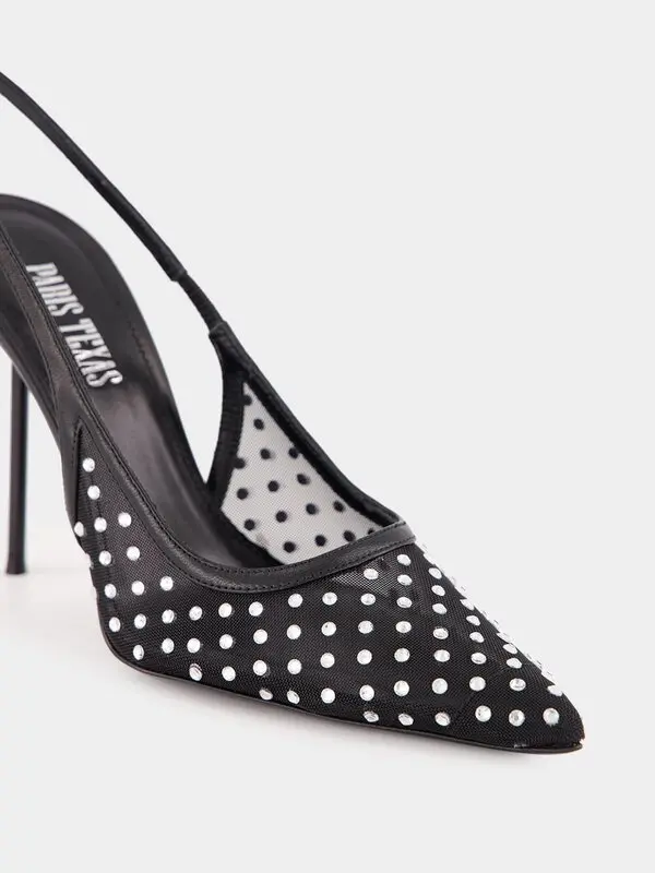 Paris Texas Lidia Crystal Slingbacks