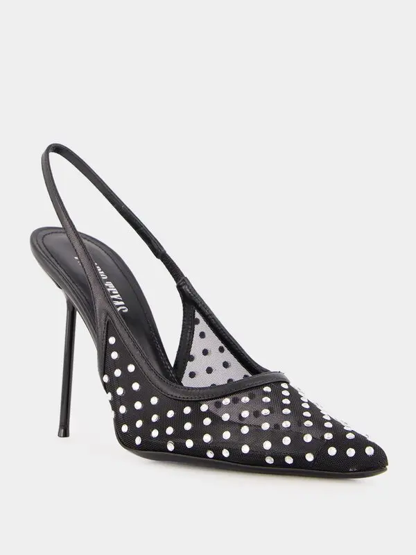 Paris Texas Lidia Crystal Slingbacks