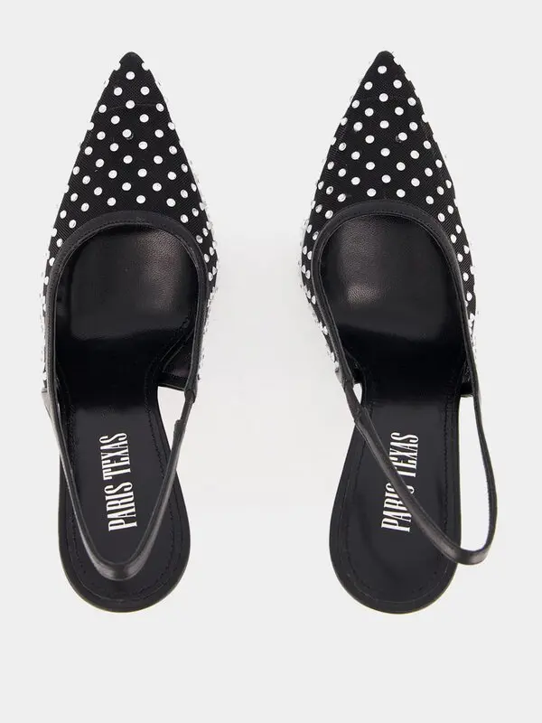 Paris Texas Lidia Crystal Slingbacks