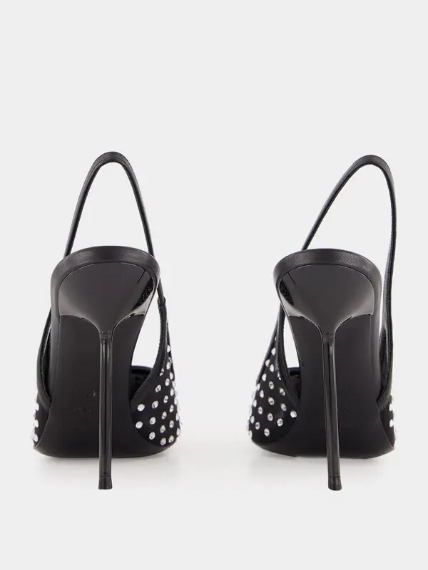 Paris Texas Lidia Crystal Slingbacks