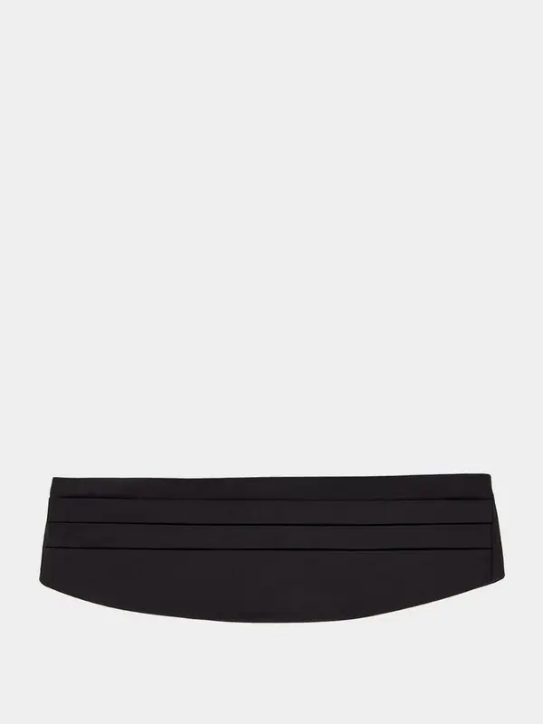 Dolce & Gabbana Silk Satin Cummerbund - Black