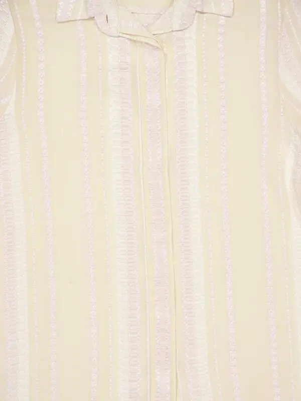Zeus+dione Dione Textured Silk Shirt - Cream