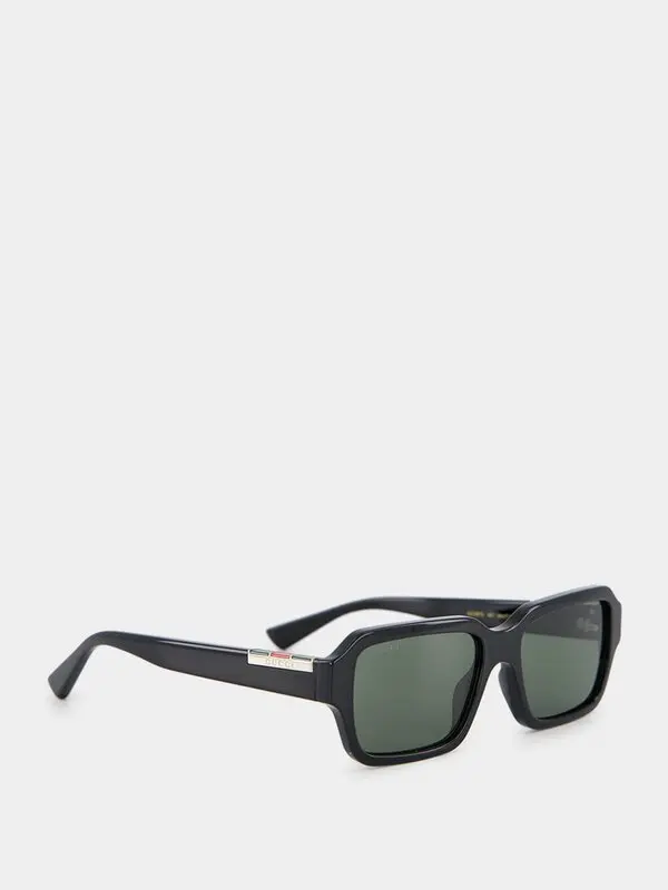 Gucci Rectangular Frame Sunglasses - Black