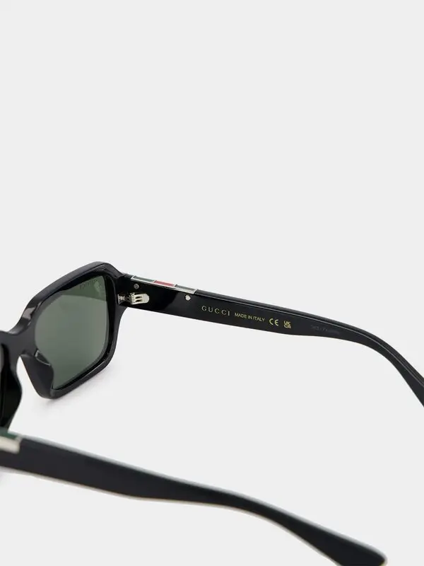 Gucci Rectangular Frame Sunglasses - Black