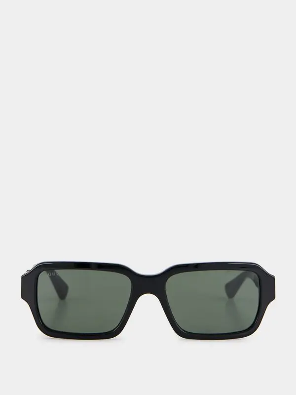 Gucci Rectangular Frame Sunglasses - Black
