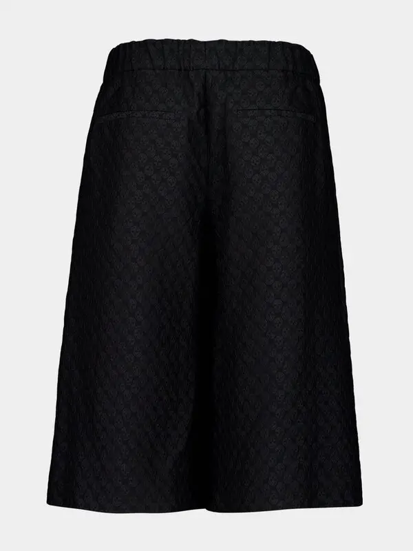 Alexander McQueen Skull Jacquard Shorts - Black