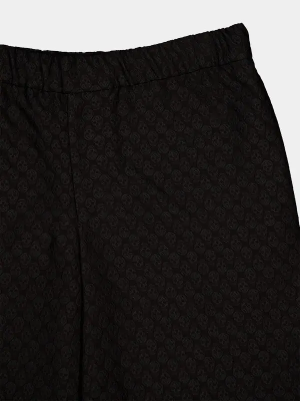 Alexander McQueen Skull Jacquard Shorts - Black