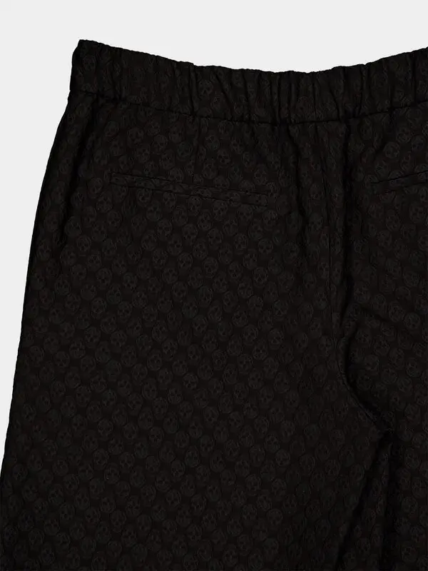 Alexander McQueen Skull Jacquard Shorts - Black