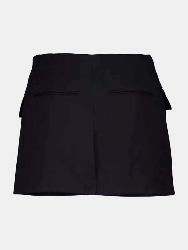 Balmain Buttoned Wool Shorts