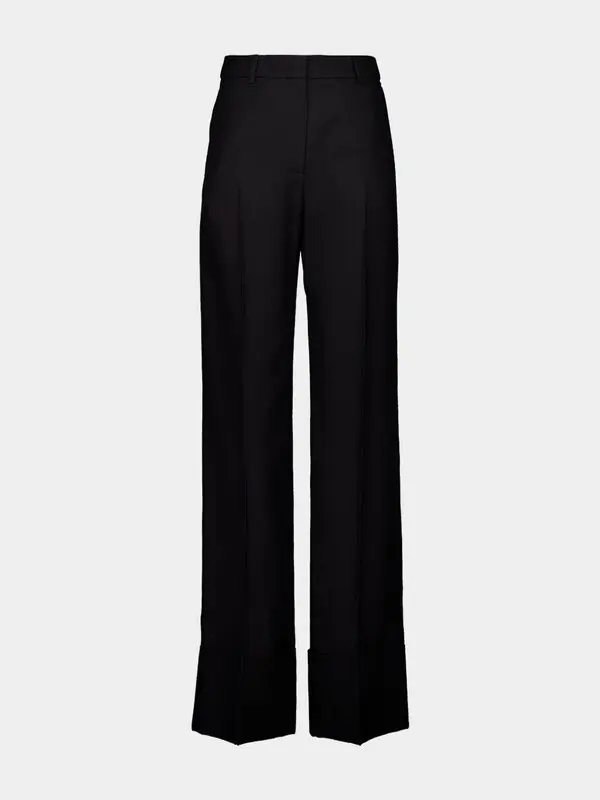 Valentino Garavani Tailored Woven Silk Trousers