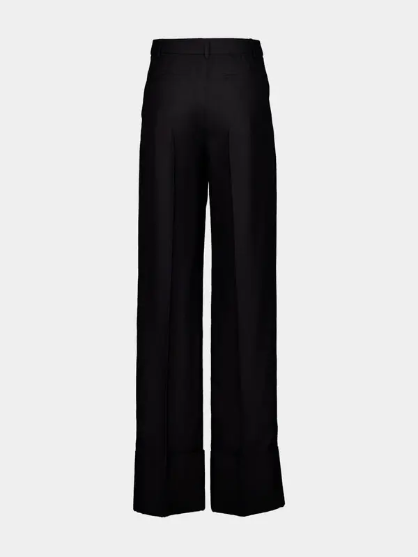 Valentino Garavani Tailored Woven Silk Trousers