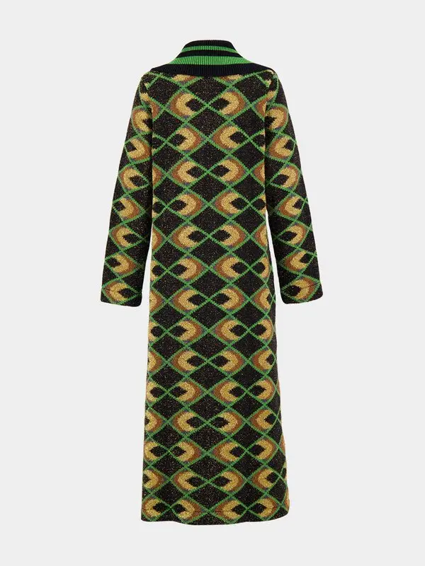 La DoubleJ Half-light Jacquard Maxi Coat