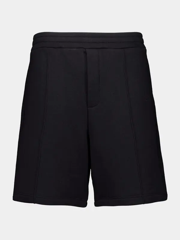 Valentino Garavani Jersey Cotton Regular Fit Shorts - Black