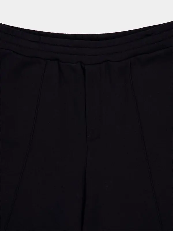 Valentino Garavani Jersey Cotton Regular Fit Shorts - Black