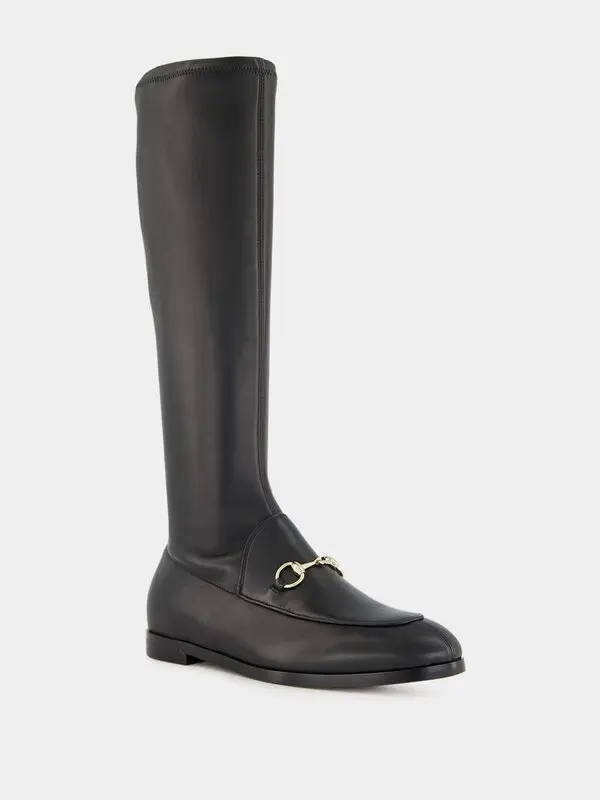 Gucci Jordaan Leather Boot - Black