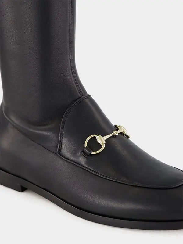 Gucci Jordaan Leather Boot - Black