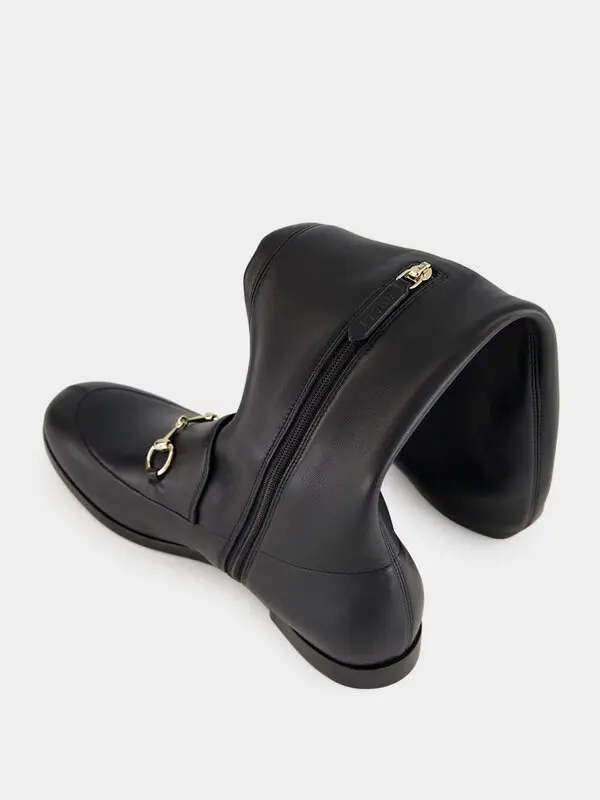 Gucci Jordaan Leather Boot - Black