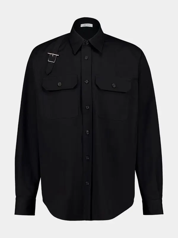 Alexander McQueen T-bar Harness Overshirt - Black