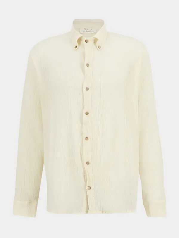 Spiritum Tulum Balam Cotton Shirt - Cream