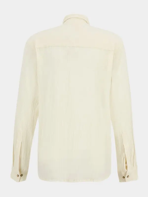 Spiritum Tulum Balam Cotton Shirt - Cream