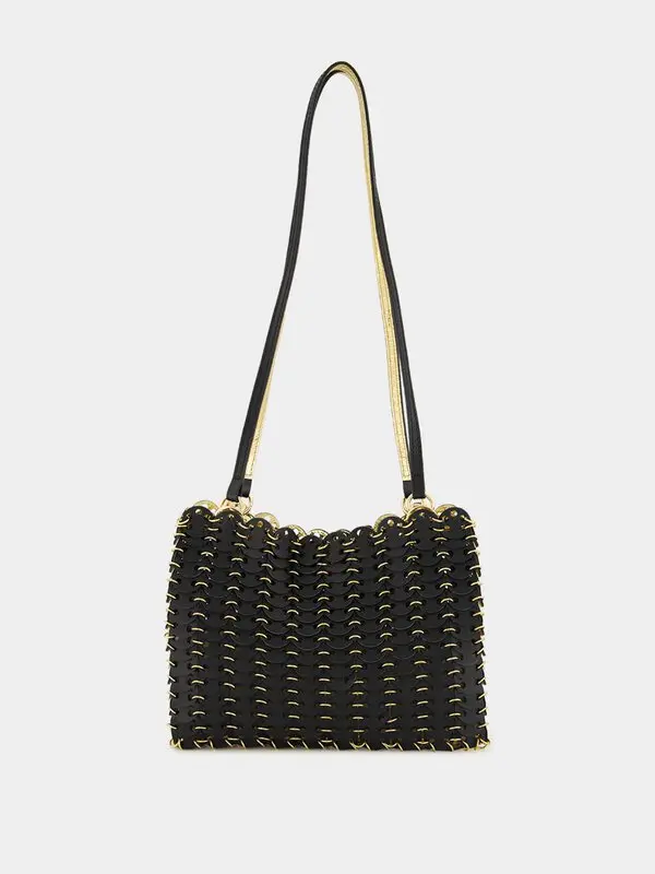 Rabanne 1969 Flip Bag In Leather - Black