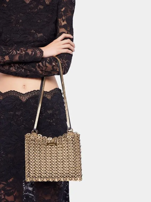Rabanne 1969 Flip Bag In Leather - Black
