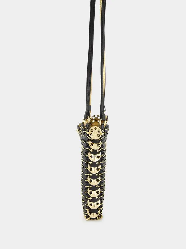 Rabanne 1969 Flip Bag In Leather - Black
